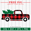 FREE | Plaid Christmas Truck SVG - Free and Premium Files – Craft House SVG