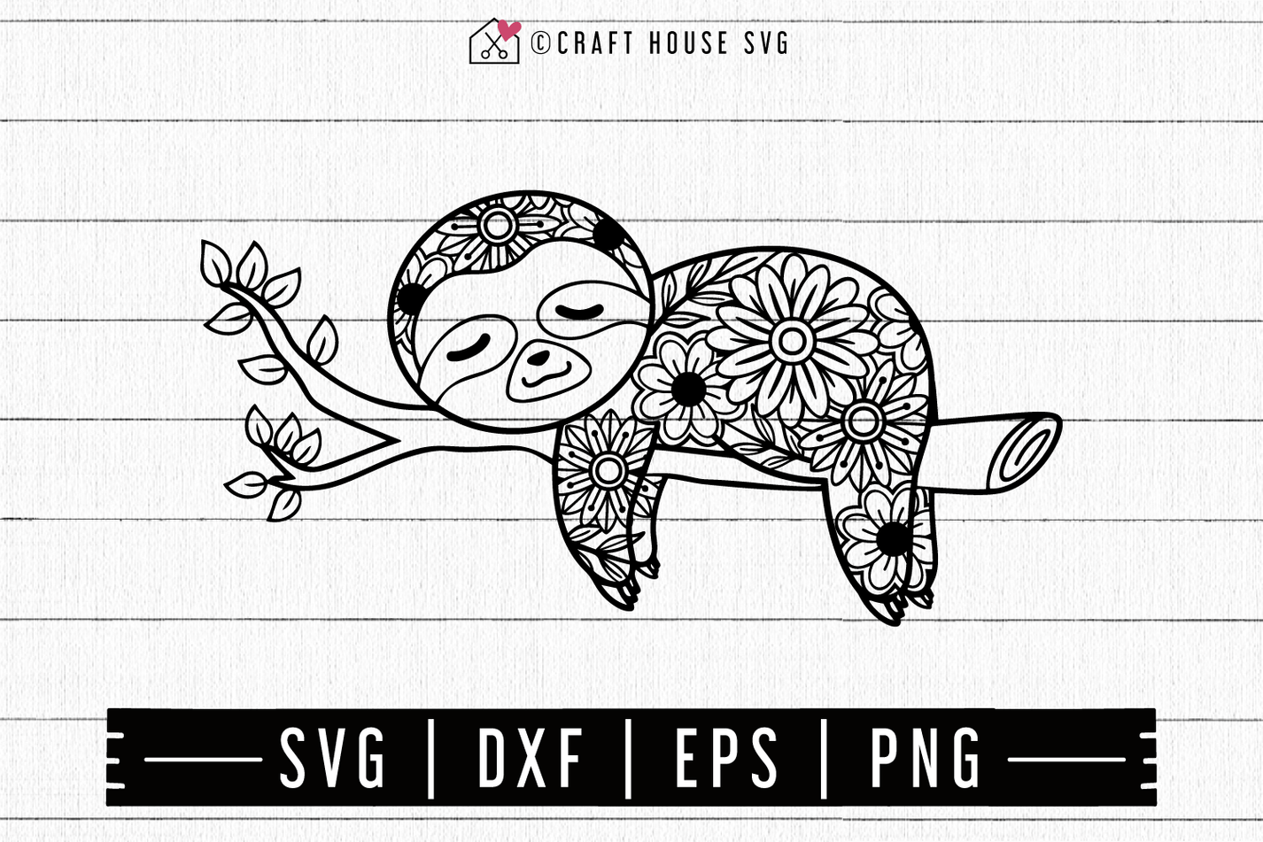 FREE Sloth Mandala SVG | FB129 - Free and Premium Files – Craft House SVG