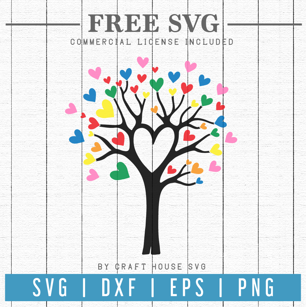 Heart Tree SVG | FB81 - Craft House SVG