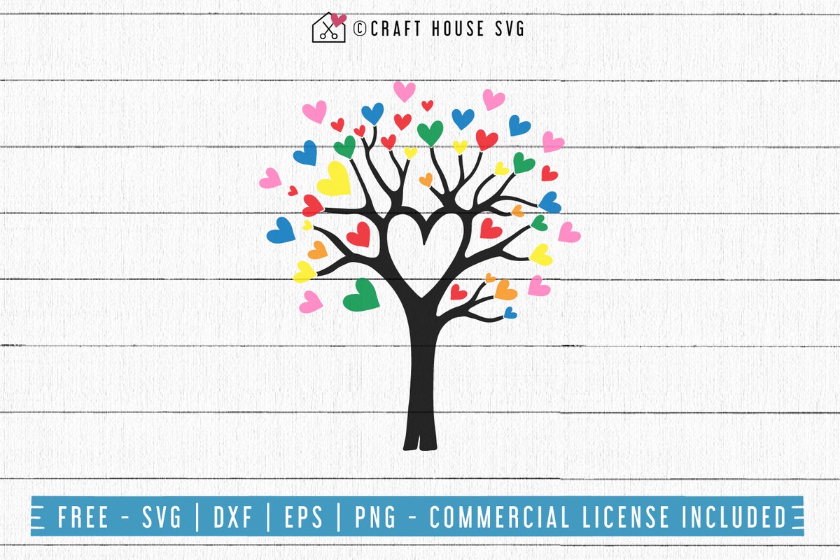 Heart Tree SVG | FB81 - Craft House SVG