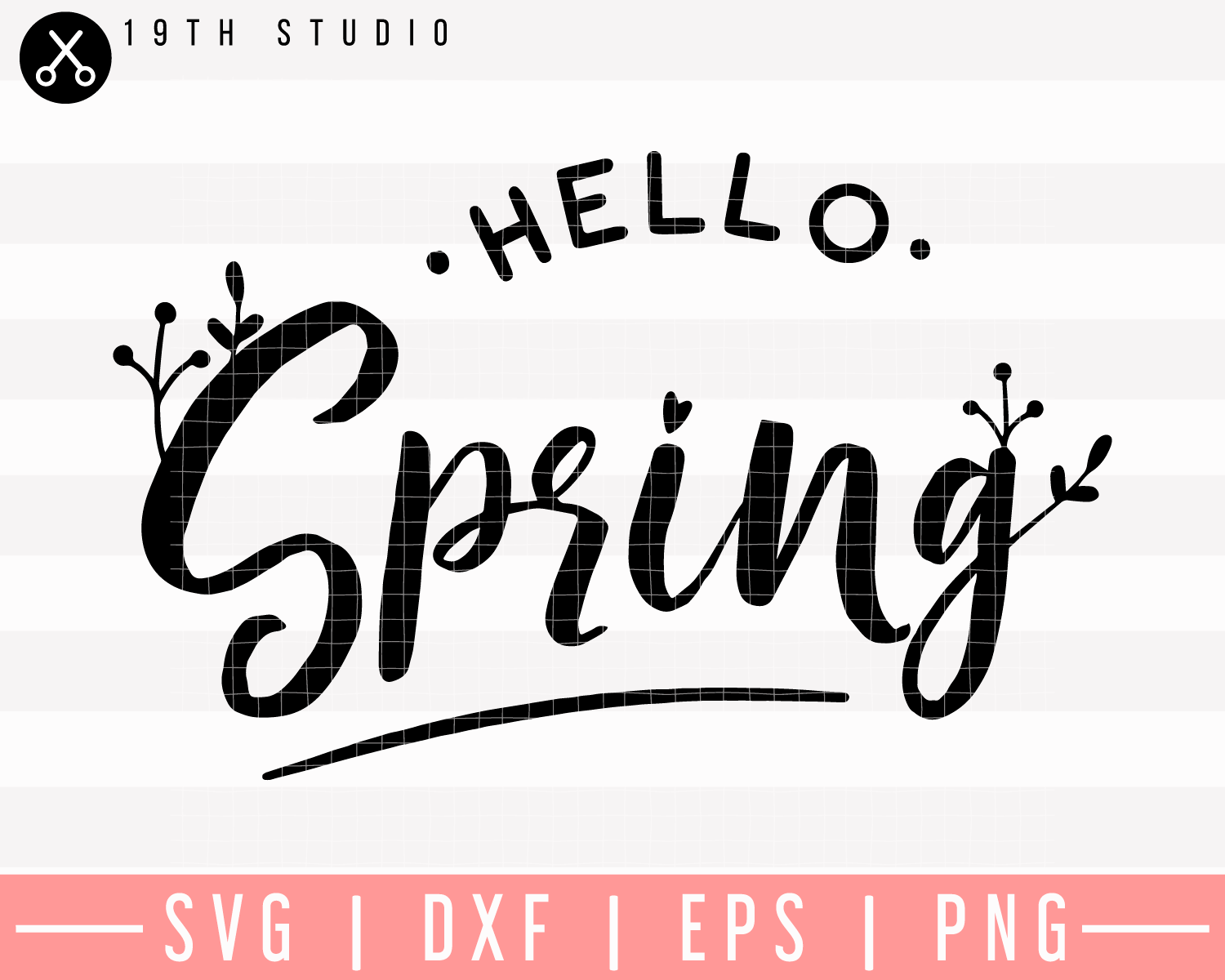 Hello Spring 2 SVG | M26F8 - Craft House SVG
