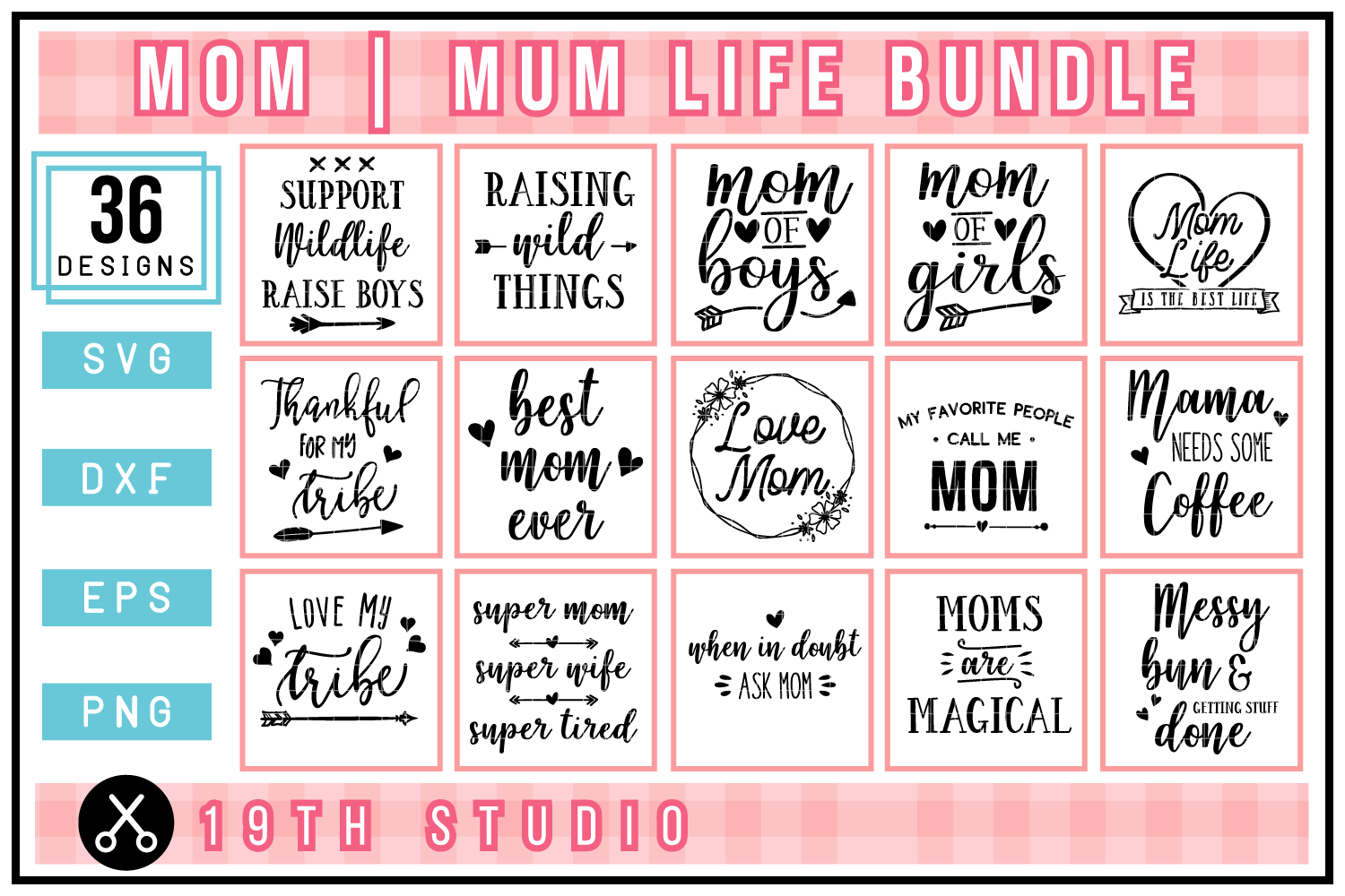 Mom | Mum SVG bundle | M23 - Craft House SVG