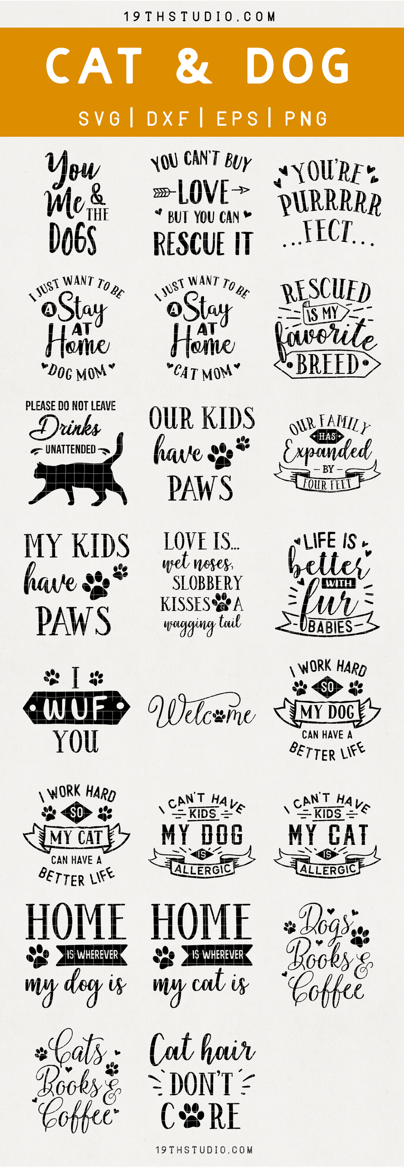 Pet SVG Bundle - M25 - Craft House SVG